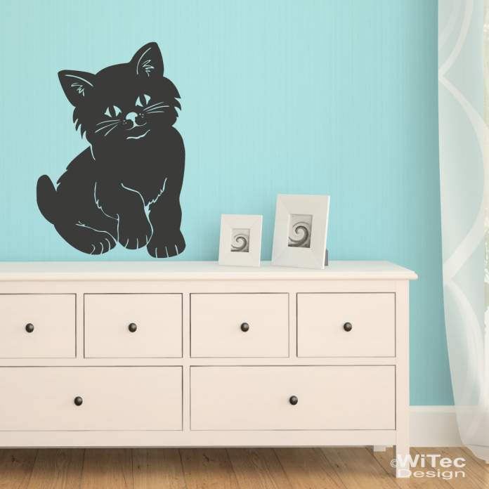 Wandtattoo Katze Wandaufkleber Kätzchen Wandtattoo Katze Wandaufkleber Kätzchen